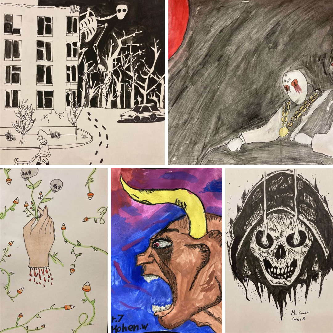 Halloween Drawing Contest for Grades 6-8